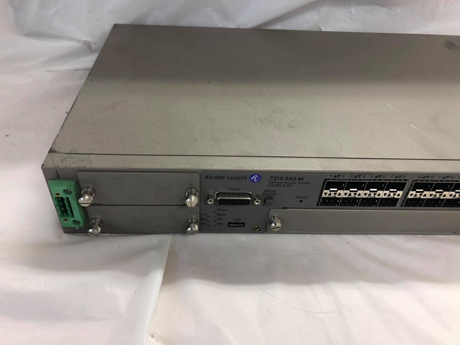 Alcatel-Lucent 7210 SAS-M 24-Port SFP Service Access Switch w/ 2 x DC ...