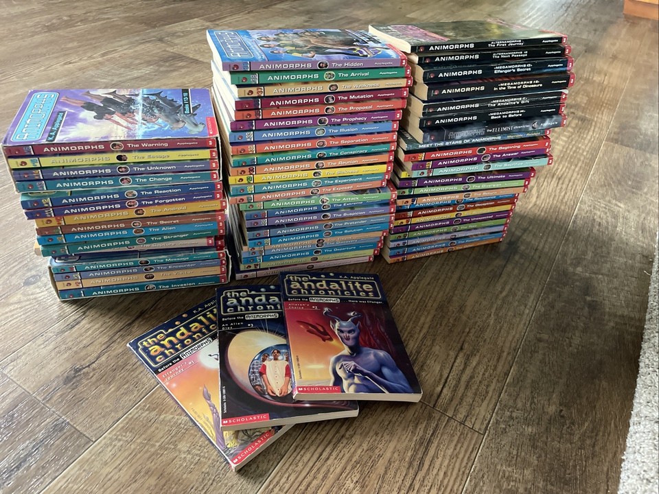 Animorphs Complete Set Series 1st Ed 65 1-54 + 11 KA Applegate Megamorphs Exc! | eBay