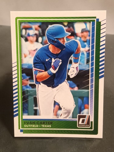 2025 Panini Donruss #77 Evan Carter - Texas Rangers | eBay