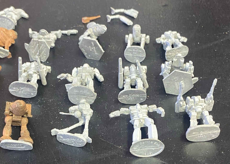 Battletech Mech By Ral Partha Metal Miniatures Lot 19 Painted Unpainted ...