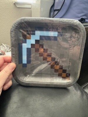 Unique 8ct. Minecraft 6-7/8" Paper Dessert Plates Party Supply ...