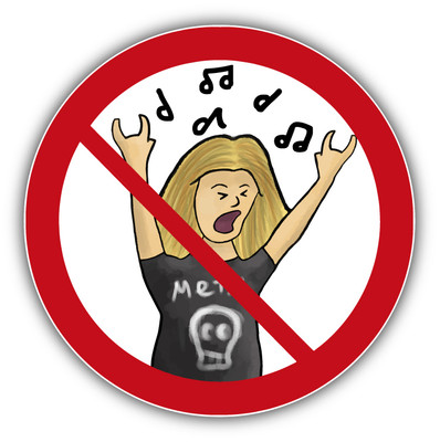 Noise Music Ban Stop Sign Car Bumper Sticker Decal 5" x 5" | eBay