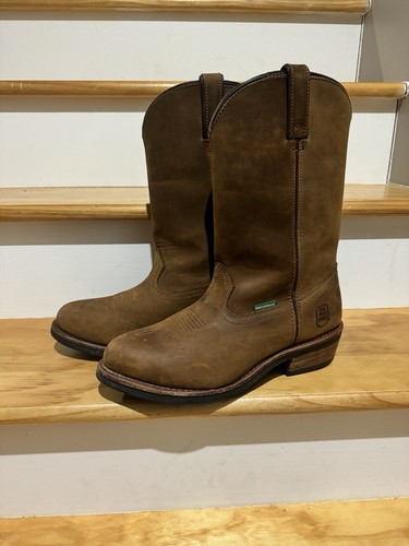 DAN POST MENS ALBUQUERQUE COWBOY WATERPROOF TAN BOOTS DP69681 Size 10 ...
