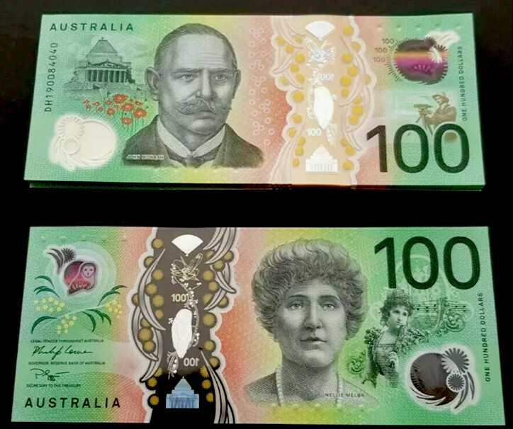 ⚡️RARE 2019 *GAETJENS* SIGNATURE Australia New Generation $100 Dollar ...