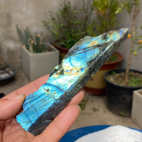 114g Raw Blue Flash Labradorite Crystal Energy Gemstone Rough Rock ...