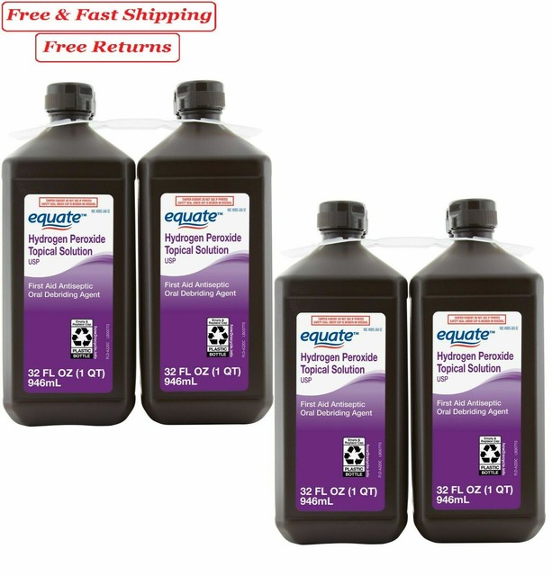 EQUATE 3 Hydrogen Peroxide 32 FL Oz (8 Packs) for sale online | eBay