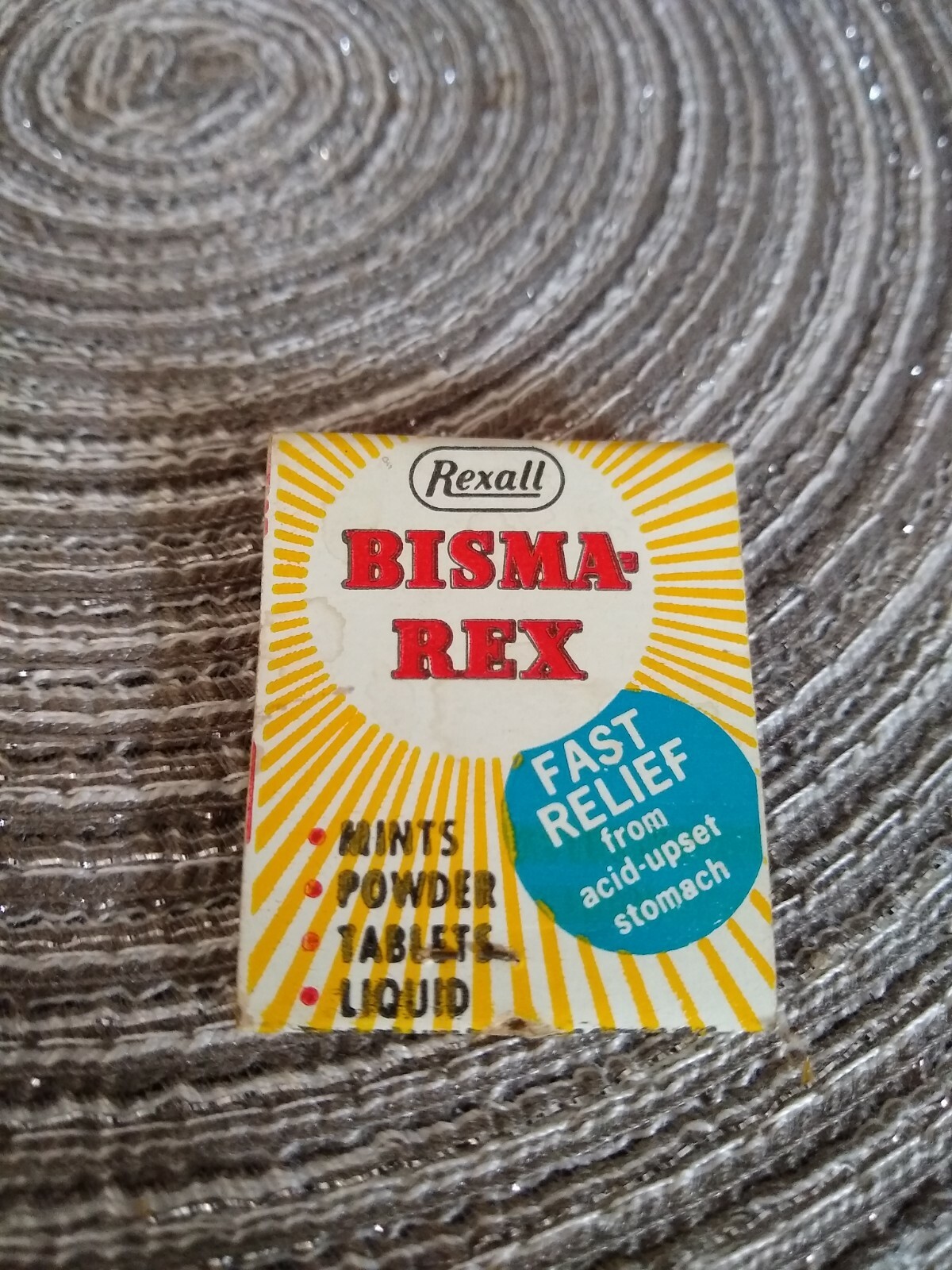 Vintage Rexall Drug Bisma Rex Matchbook Acid Stomach Medicine ...