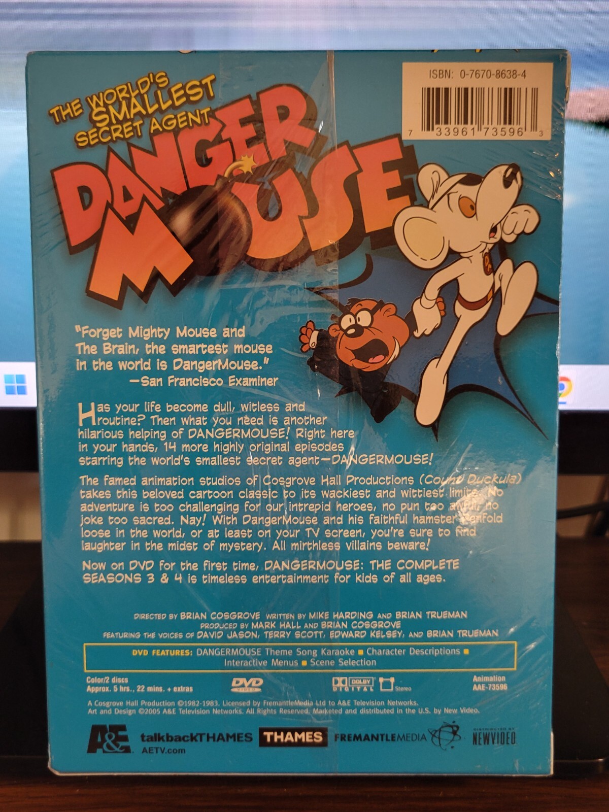 Danger Mouse - The Complete Seasons 3 4 (DVD, 2005, 2-Disc Set) for ...