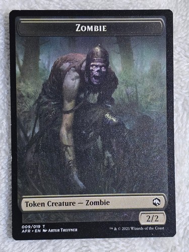 MTG Zombie Rat #9 #5 Token Adventures in the Forgotten Realms Magic ...