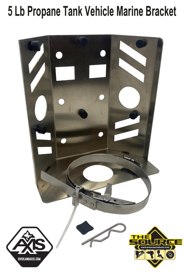 5 lb Propane Tank Mount Stainless Steel Bracket | eBay
