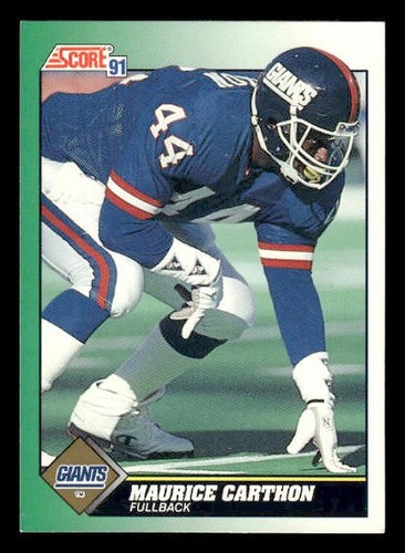 1991 Score #304 Maurice Carthon New York Giants | eBay