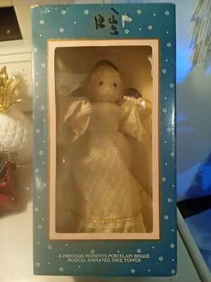 Rejoice O Earth Precious Moments Tree Topper Enesco Animated Musical ...
