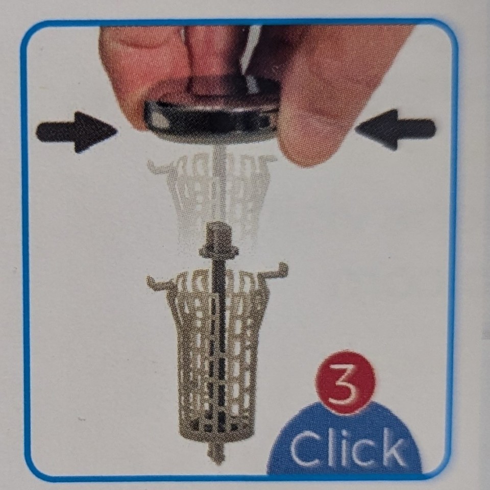 Drain Strain Ultra Flo 2-in-1 Sink Stopper & Hair Catcher Brushed ...