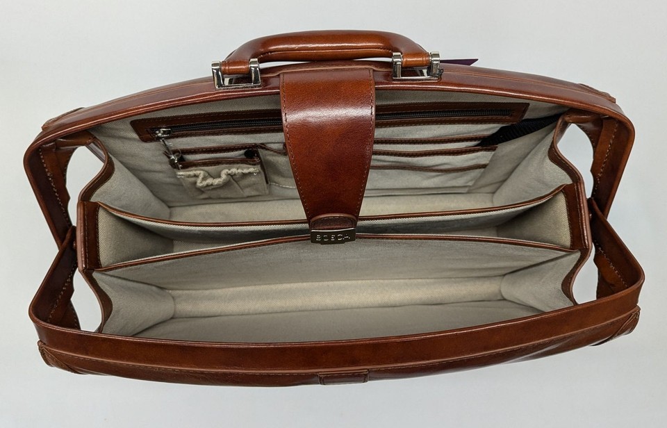 Bosca Partners Old Leather Amber Briefcase #823-27 | eBay