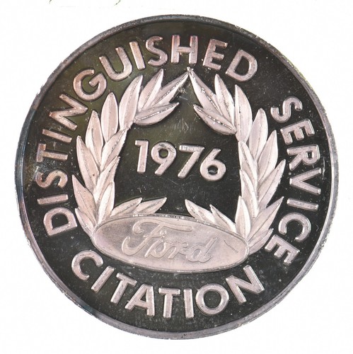 Sterling Silver Distinguished Service Citation 925 31.4 Grams Round/Art ...