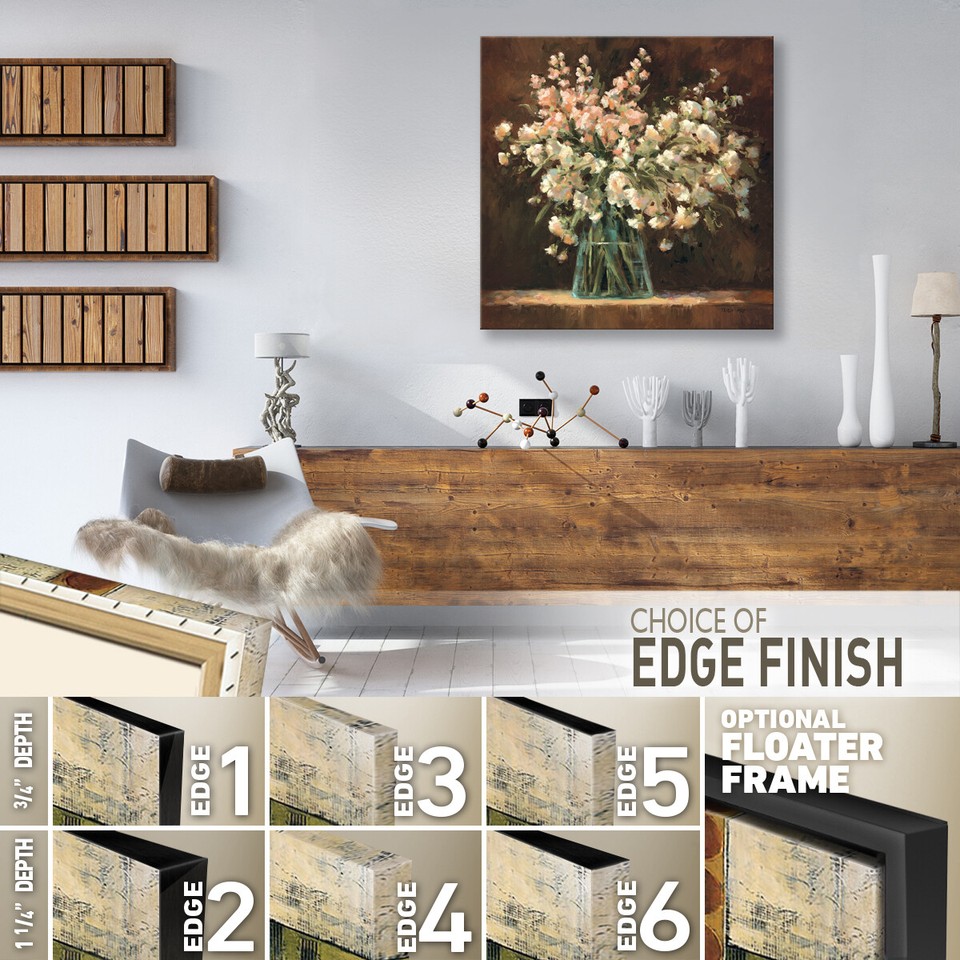 24W"x24H" L’ESSENCE I by TRICIA MAY - VASED FLORAL STILL LIFE CHOICES ...
