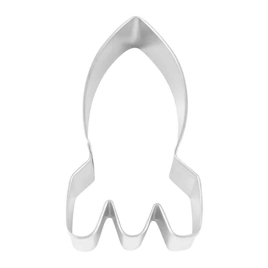 4" Rocket Cookie Cutter Tin Steel Outer Space Ship Missile Astronaut ...