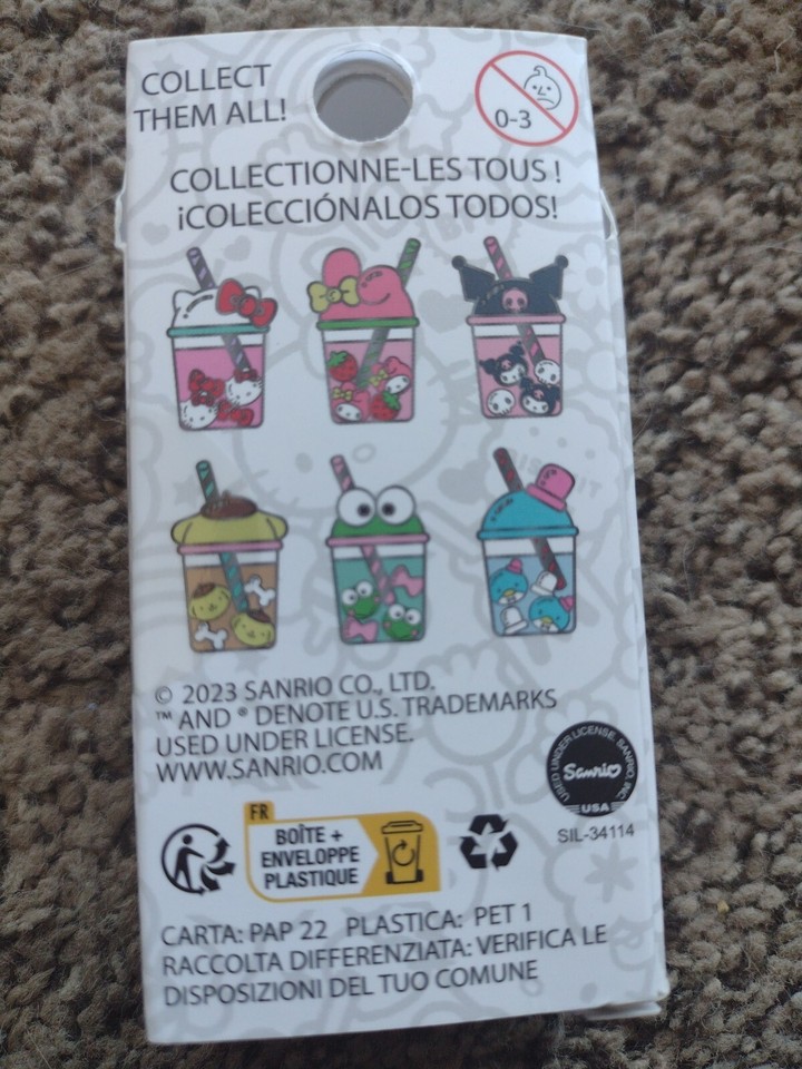 Hello Kitty Enamel Pin Open Blind Box Tuxedo Sam Boba Tea Drink | eBay