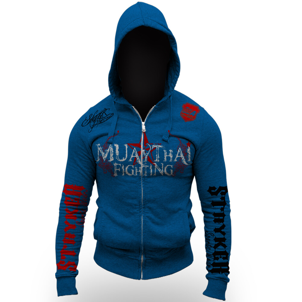 Muay Thai Fighting Tigers Brand New Zip Up Hoodie Jumper Sweatshirt UFC ...