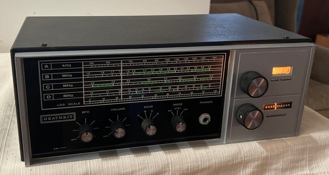 Vintage 1971 Heathkit Shortwave Radio Receiver Sw-717 With Manual for ...