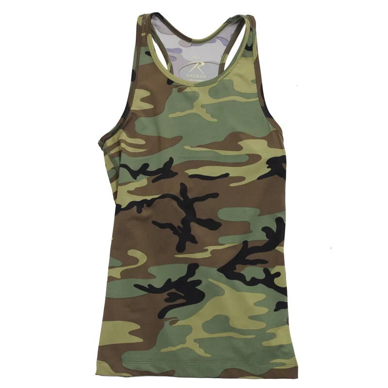 Women's Woodland Camo Workout Performance Tank Top, Size Small ! | eBay ...