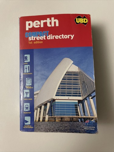 Perth Compact Street Directory - 1st Edition Paperback Map - 2005 - UBD ...