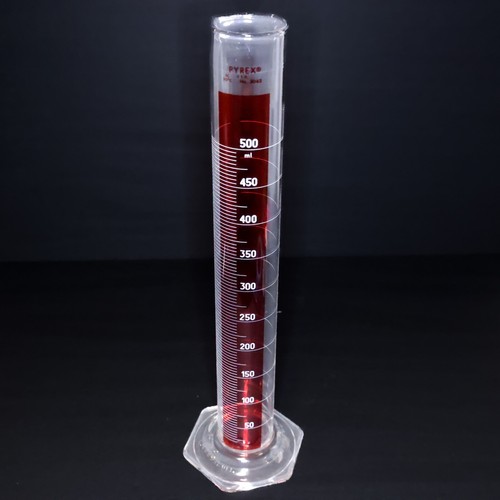 Corning Pyrex 500ml Graduated Mixing Cylinder 3042 Lifetime Red | eBay