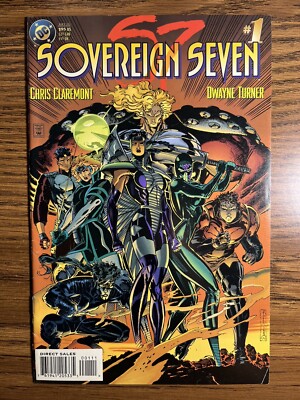 SOVEREIGN SEVEN 1 DIRECT EDITION CHRIS CLAREMONT STORY DC COMICS 1995 ...