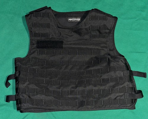 NOS SECOND CHANCE STANDARD TACTICAL ARMOR CARRIER SIDE OPEN BLACK LARGE ...