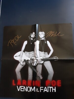Larkin Poe Venom & Faith Signed 24" x 24" Poster Website Exclusive ...