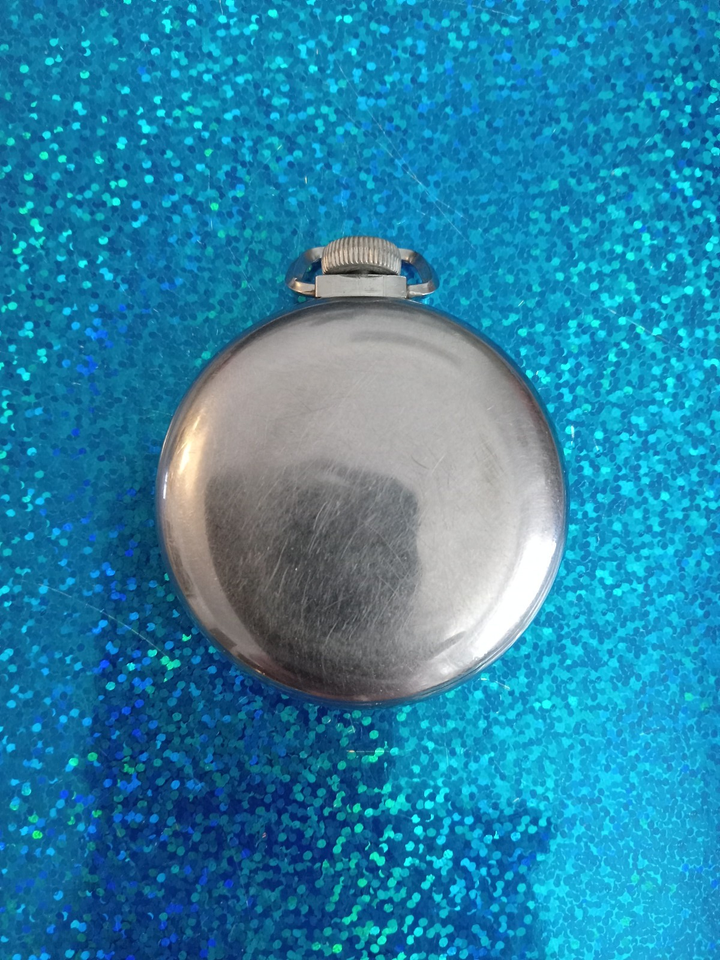 Vintage Ingraham Autocrat Mechanical Wind Up Vintage Pocket Watch ...