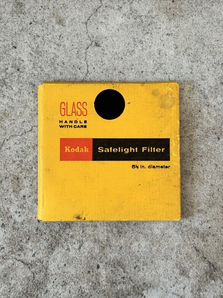 Vintage Kodak Safelight Filter – 5½” Darkroom Filter with Box 1970s | eBay
