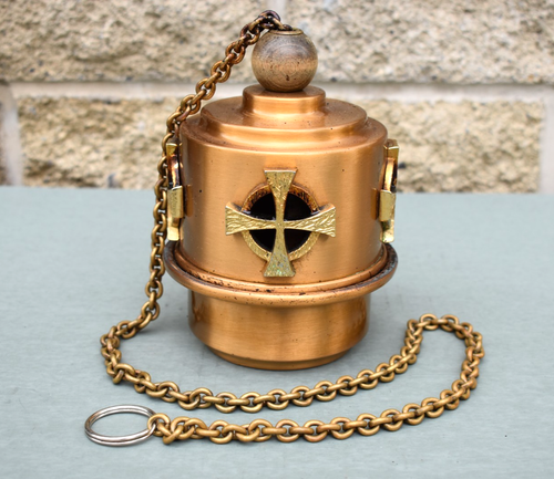 Used Single Chain Censer, All Bronze, 36 1/2" ht. (CU883) Chalice Co ...