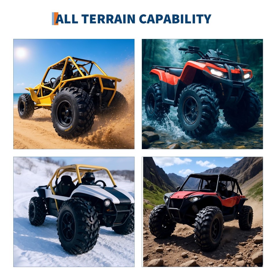 Set 4 Sport ATV Tires 23x7-10 23x7x10 Front & 22x10-10 22x10x10 Rear ...