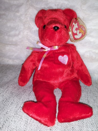 Ty Beanie Baby Babies 11th Gen KISS-e the Ty Store Bear 8.5" Authentic ...