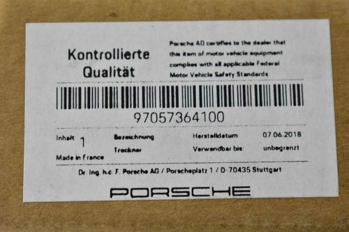 Genuine Porsche 970 Panamera Air Con Receiver Dryer Desiccator ...