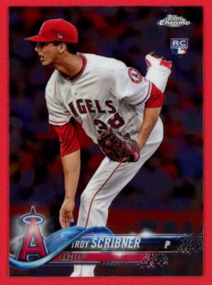 2018 TOPPS CHROME #164 TROY SCRIBNER RC | eBay