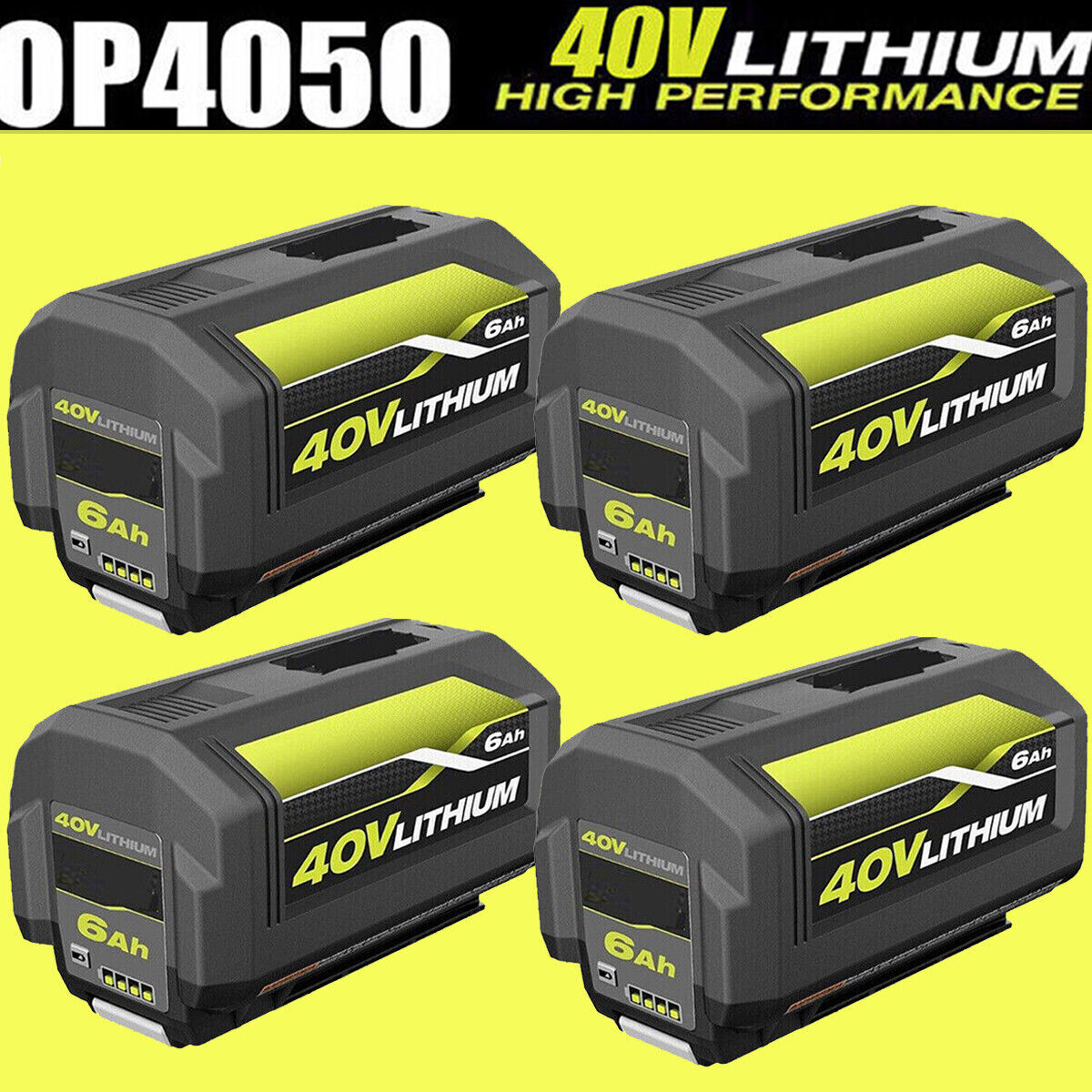 For Ryobi OP40401 40V 6000mAh Lithium-Ion High Capacity Battery OP4050 ...