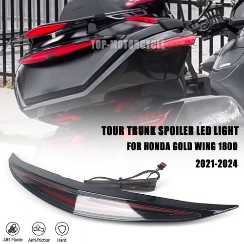 FOR HONDA GOLD WING GL1800 2021-2024 TOPCASE TRUNK SPOILER LUGGAGE LED ...