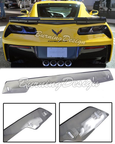 for 14-up Corvette C7 Z06 Z07 Rear Spoiler Wickerbill Light Tint Stage ...