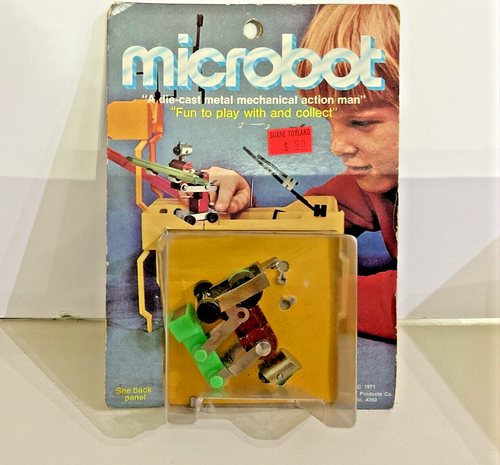 1971 MICROBOT KENNER DIECAST MECHANICAL ACTION MAN ROBOT KRUSHOR LOOSE ...