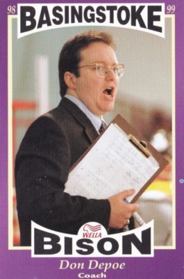 DON DEPOE - COACH, BASINGSTOKE BISON, RARE 1998-1999 CARD. | eBay UK