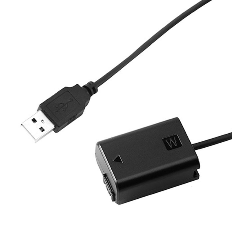 USB Cable Power Adapter NP-FW50 Dummy Battery for Sony A7 A7R II A3000 ...