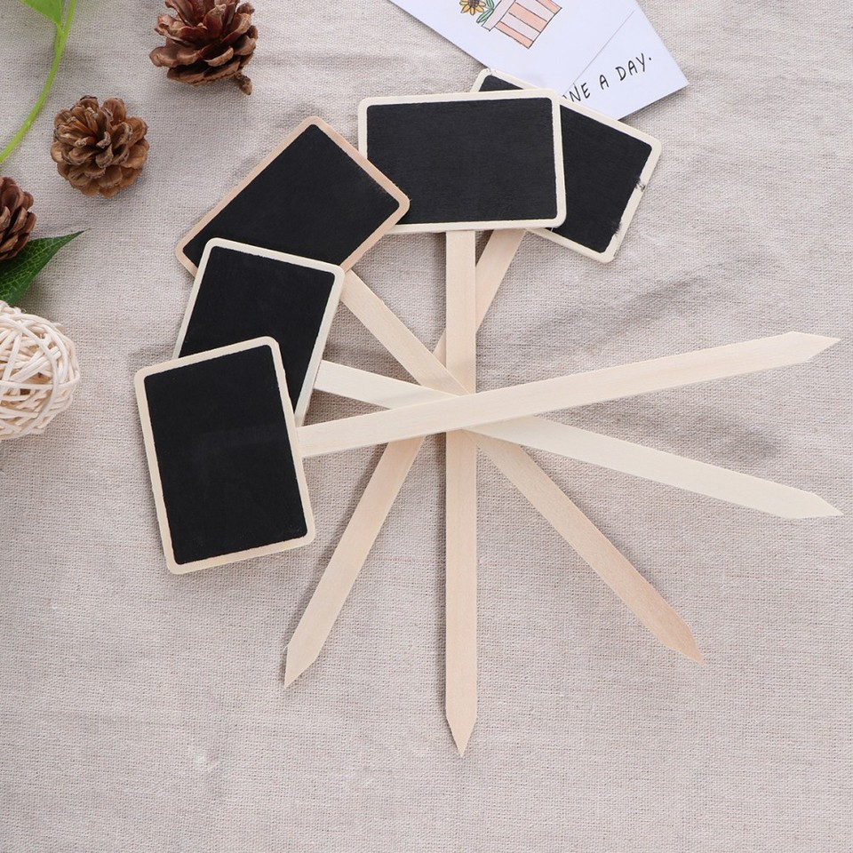 20 Pcs Chalk Board Tag Sticks Mini Chalkboard Signs for Food Table ...