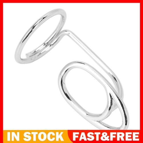 Women’s Silver Nail Jewelry Rings Finger Cover Decor Stylish Nail Art ...