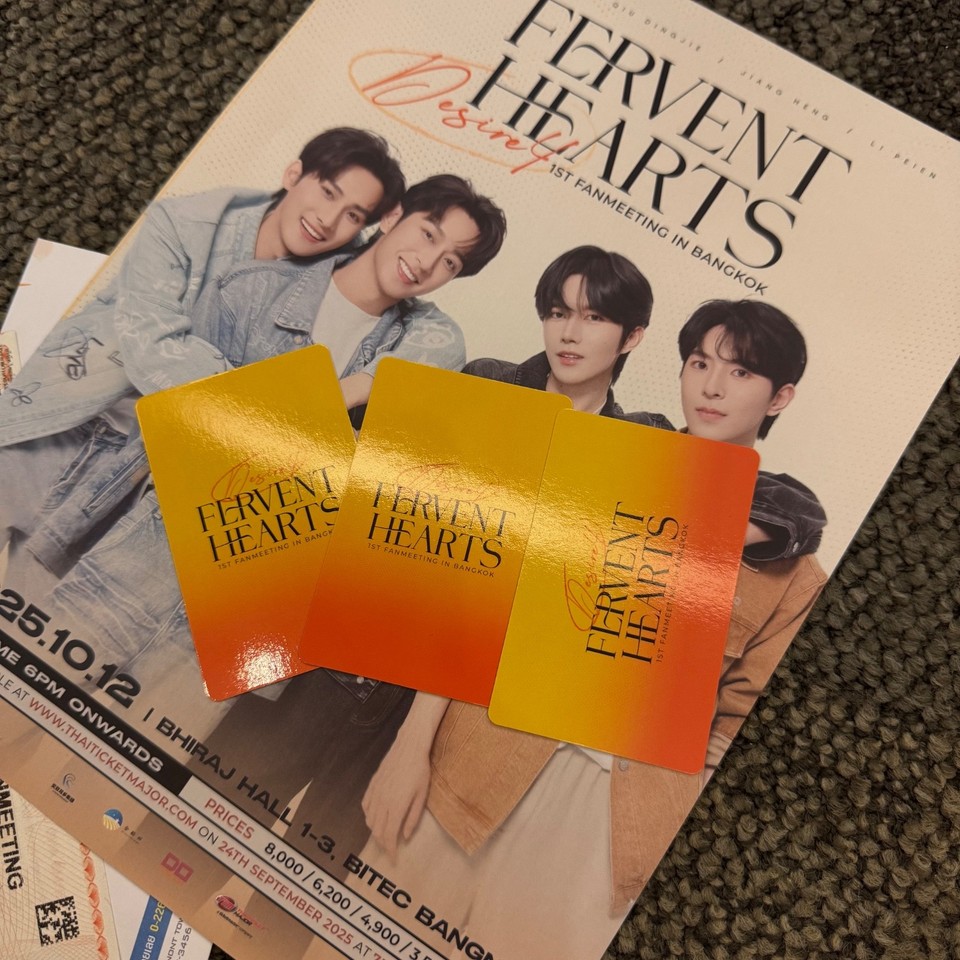 ABO DESIRE 4 1ST FANMEETING IN BANGKOK FERVENT HEARTS POB PHOTOCARD ...