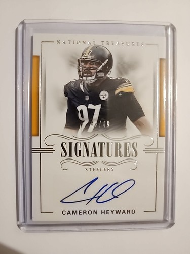 2017 Panini National Treasures - Signatures #S-CHW Cameron Heyward /49 ...