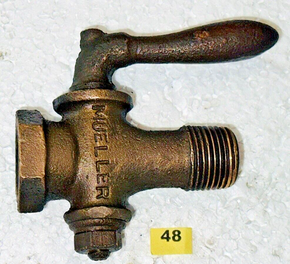 MUELLER Brass Lever Handle Male / Female Pet Cock Hit Miss Engine 3/8" Petcock | eBay