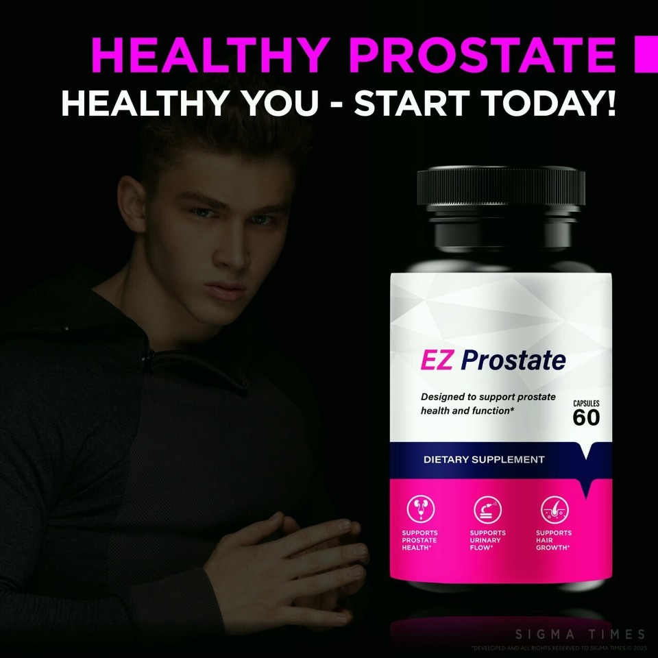 (3 Pack) EZ Prostate Capsules, Pills to Aid Prostate Health & Urinary ...