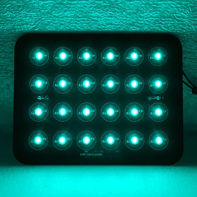 24W Cyan Blue 450nm 470nm 500nm LED Lamp Spot Light Bulb + Driver Plant ...